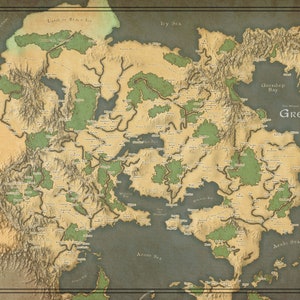 Greyhawk Map From Dungeons & Dragons Poster - Etsy
