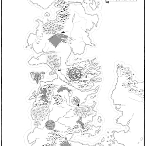 Westeros Map | Wall Art | Fantasy Map | Digital Art Print - Etsy