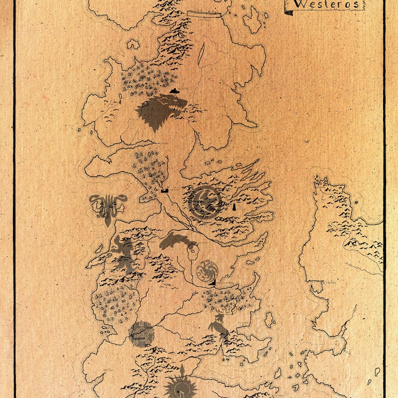 Westeros Map - Etsy