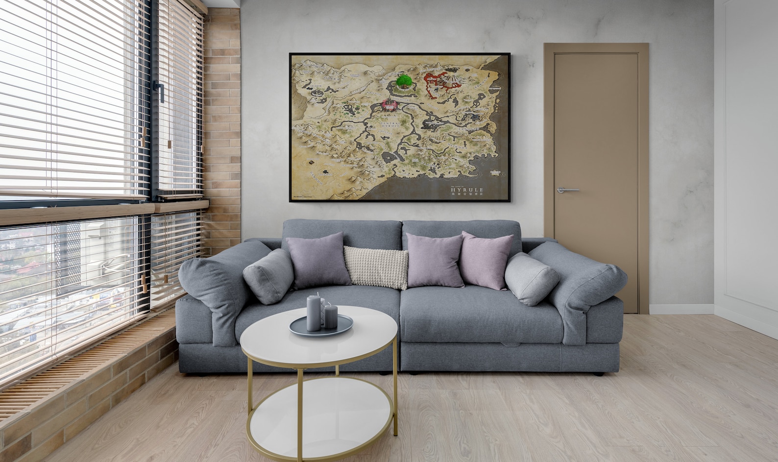 Breath of the Wild Hyrule Map Poster - Etsy