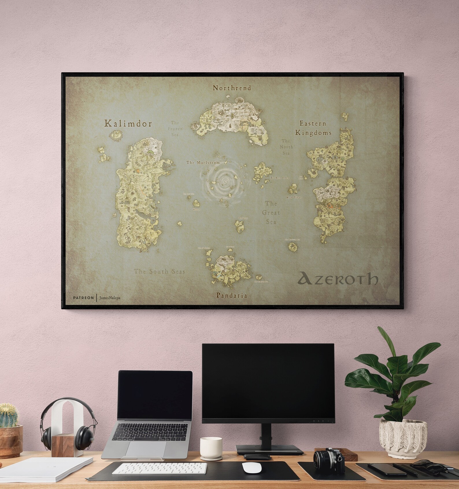 Azeroth Map From World of Warcraft Poster - Etsy