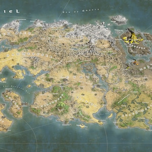 Tamriel Map From the Elder Scrolls Digital Download - Etsy