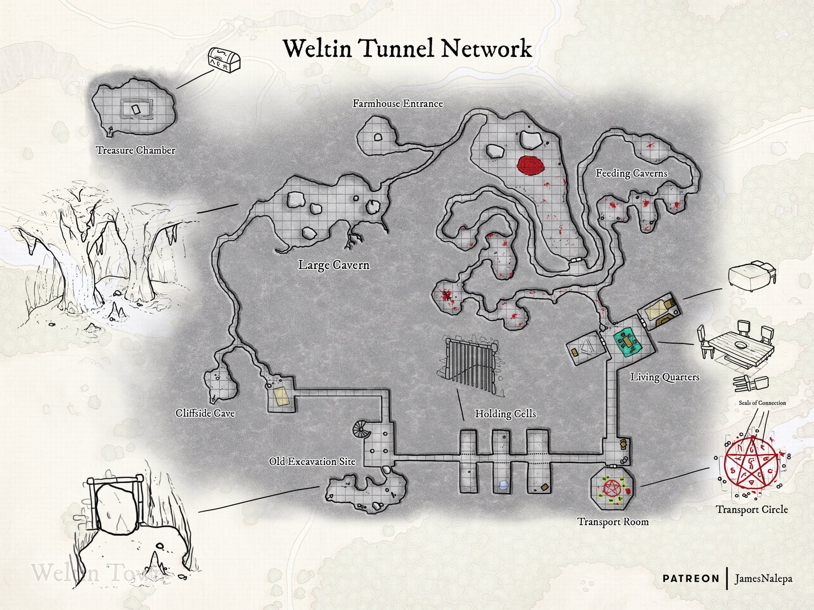 Weltin Town Battle Map Set | Etsy