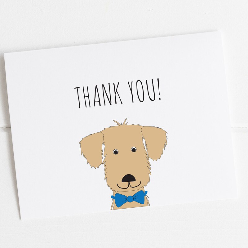Dog Thank You Note - Etsy