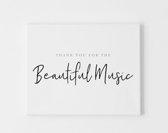 To Our DJ on Our Wedding Day DJ Wedding Card Tip Card Wedding Vendor ...