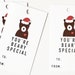 Set of 20 Christmas Gift Tags for Kids With Bear, Christmas Gift Tags ...