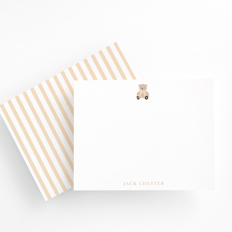 Teddy Bear Stationary Set - Etsy