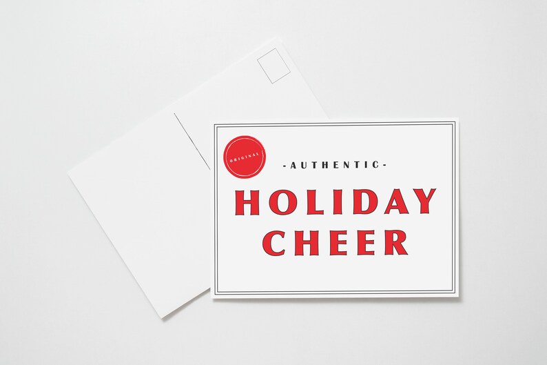HOLIDAY POSTCARD SET of 20 Christmas Postcard Holiday Cheer - Etsy