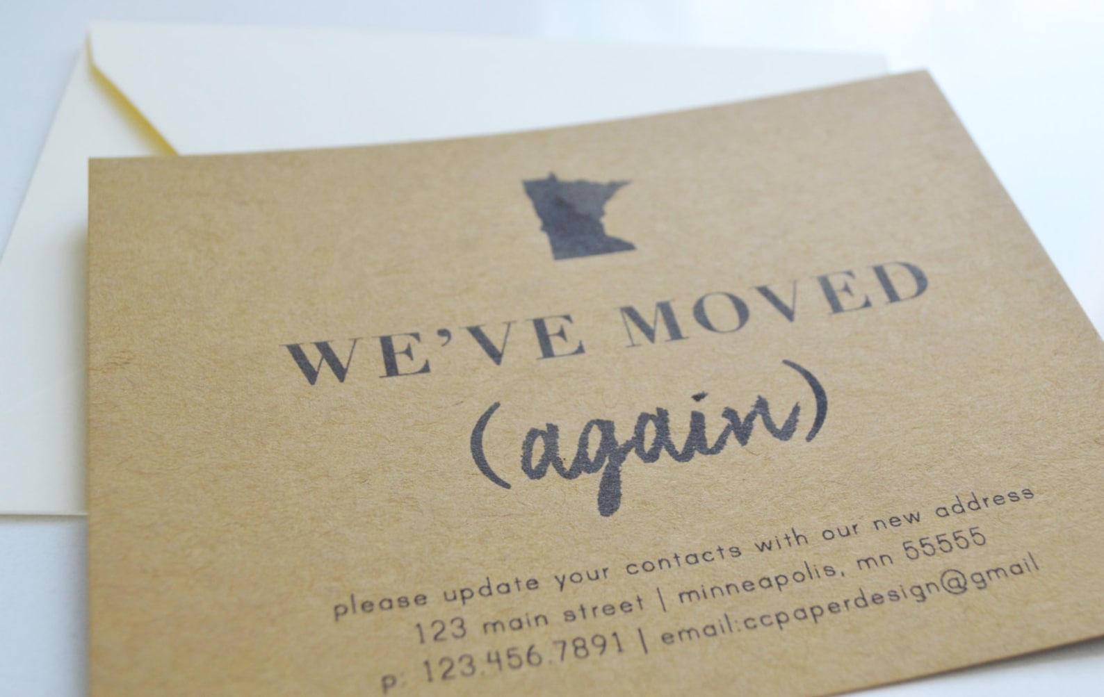 PERSONALIZED POSTCARD SET: We've Moved Again Postcards - Etsy