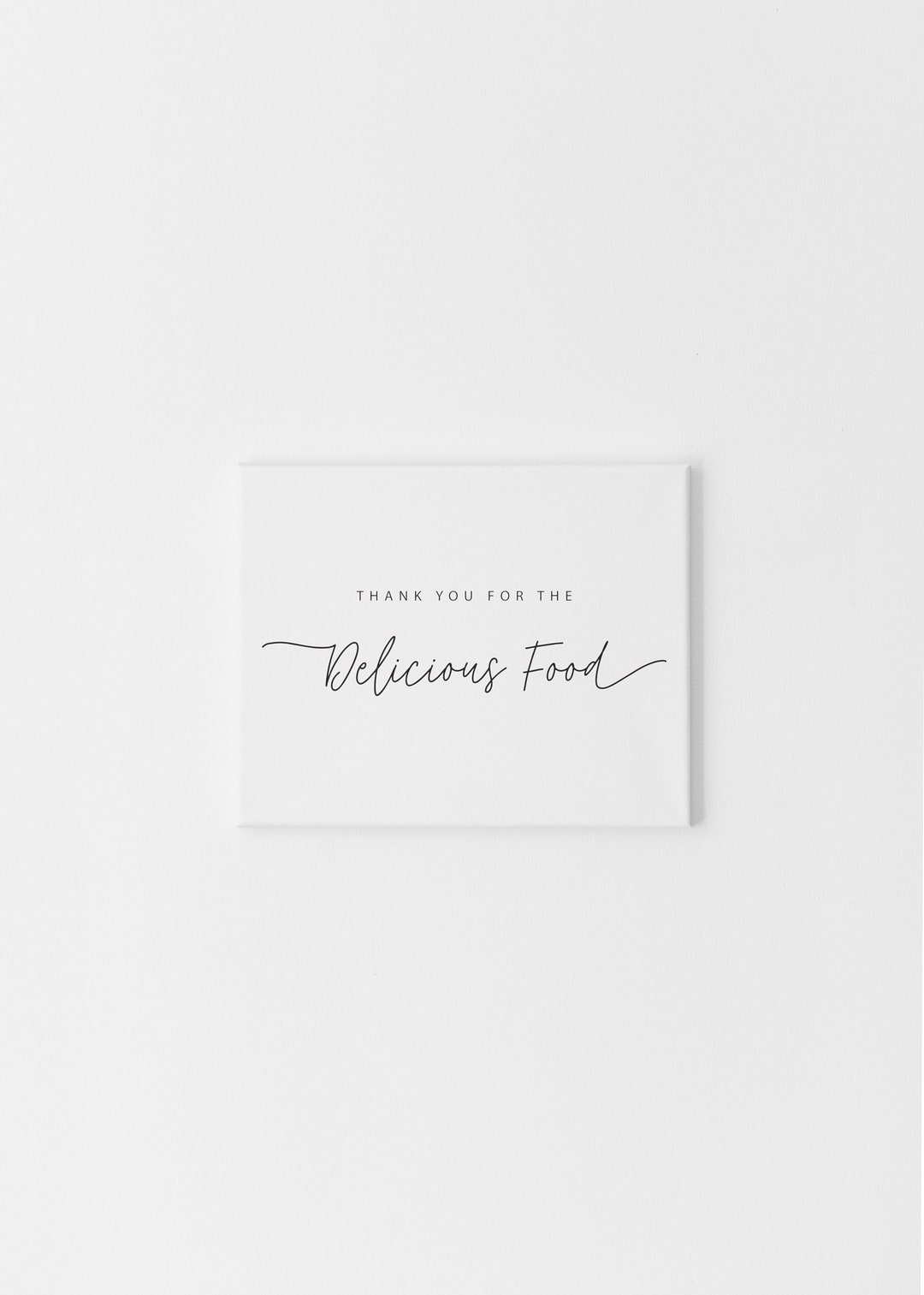 Thank You for the Delicious Food Card for Wedding Caterer, Thank You ...