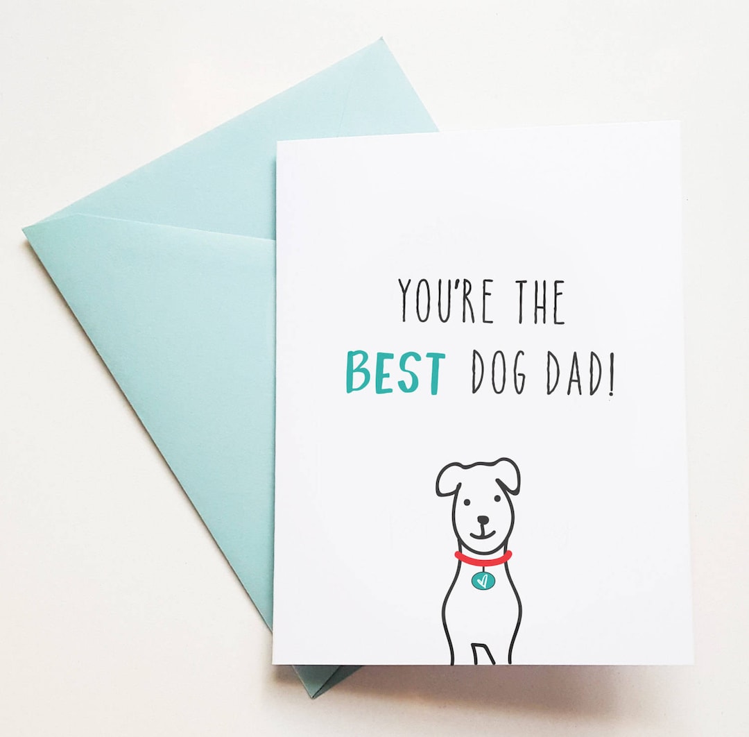 Father's Day Card for Dog Dad, Happy Fathers Day Card for Dad From Dog ...
