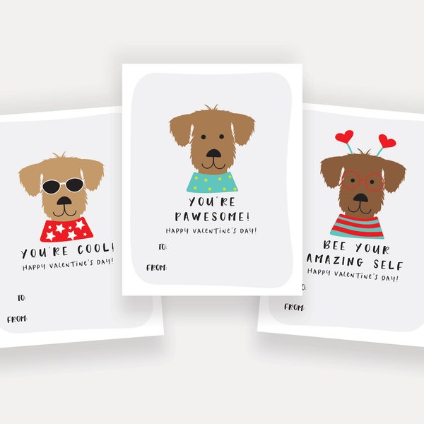 Dog Valentine Card - Etsy