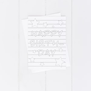 Coloring Greeting Card Set for Kids, Children's Coloring Activity ...