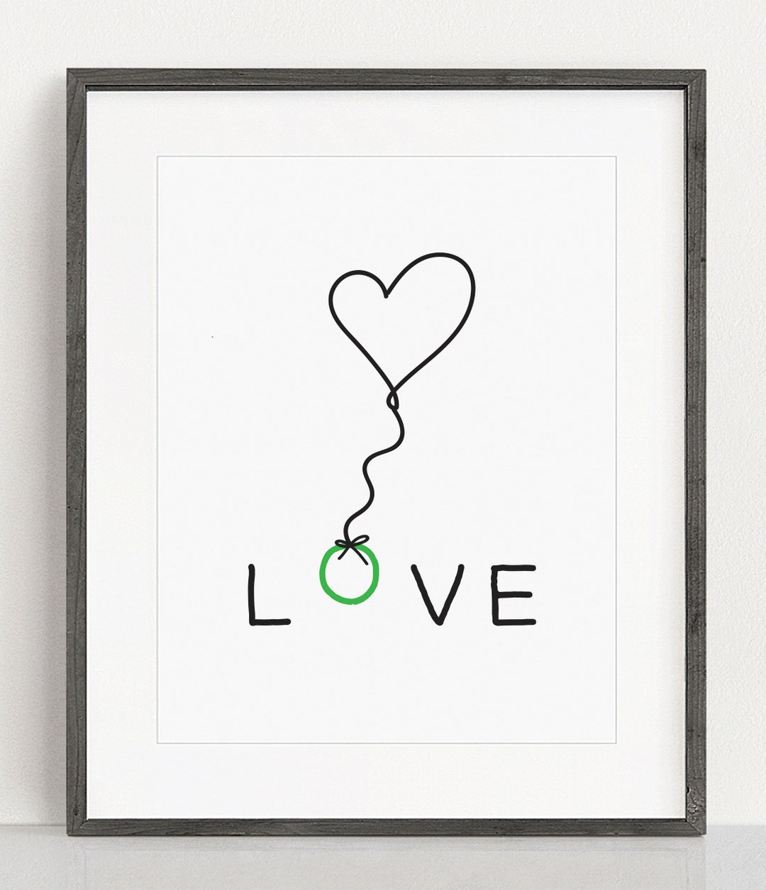 Printable Wall Art, Downloadable Prints, Cute Love Print, Simple ...