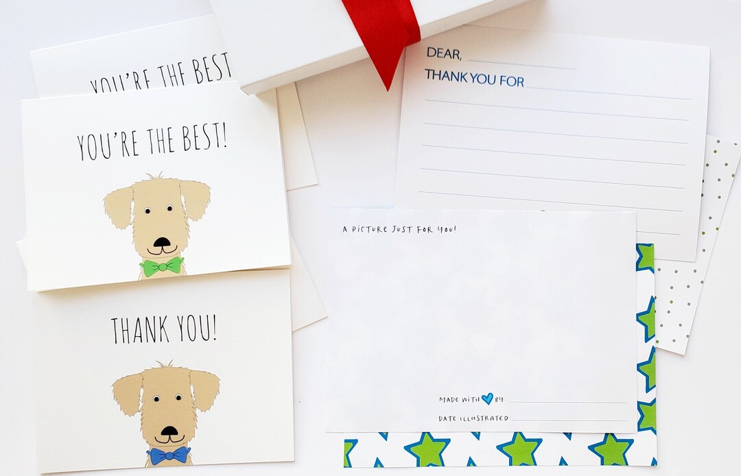 Thank You Note Kit for Kids Pen Pal Set Pen Pal Letters - Etsy