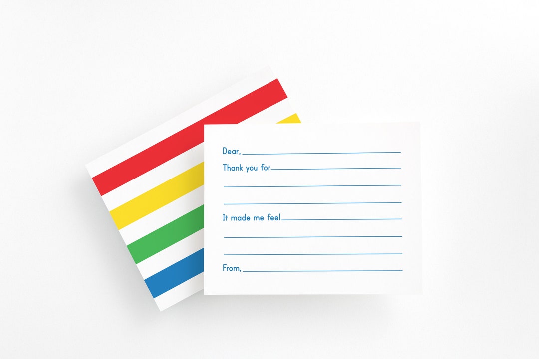 Boys Fill in Thank You Cards, Personalized Kids Birthday Thank You ...