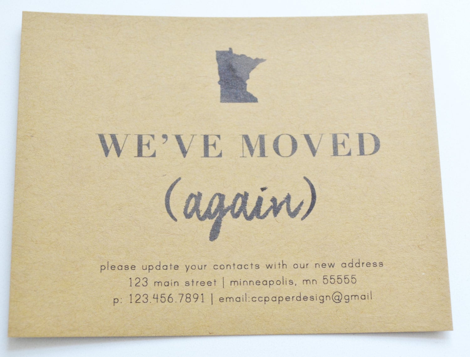 PERSONALIZED POSTCARD SET: We've Moved Again Postcards - Etsy