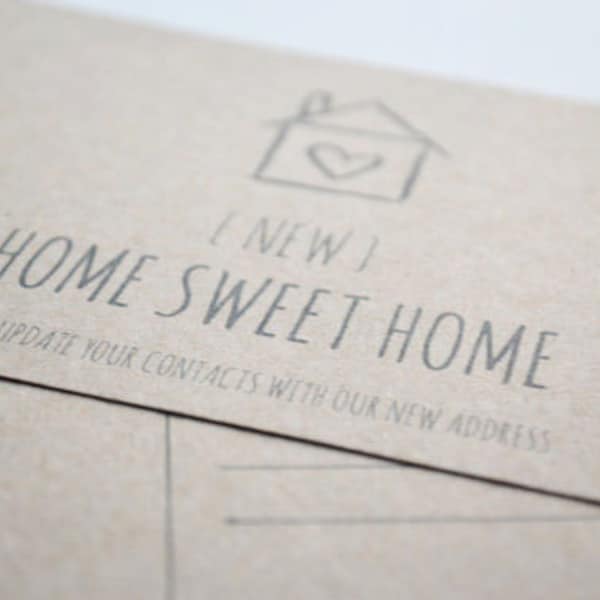 Personalized New Address Postcard - Etsy