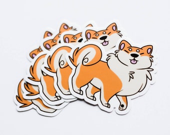 Shiba inu sticker | Etsy