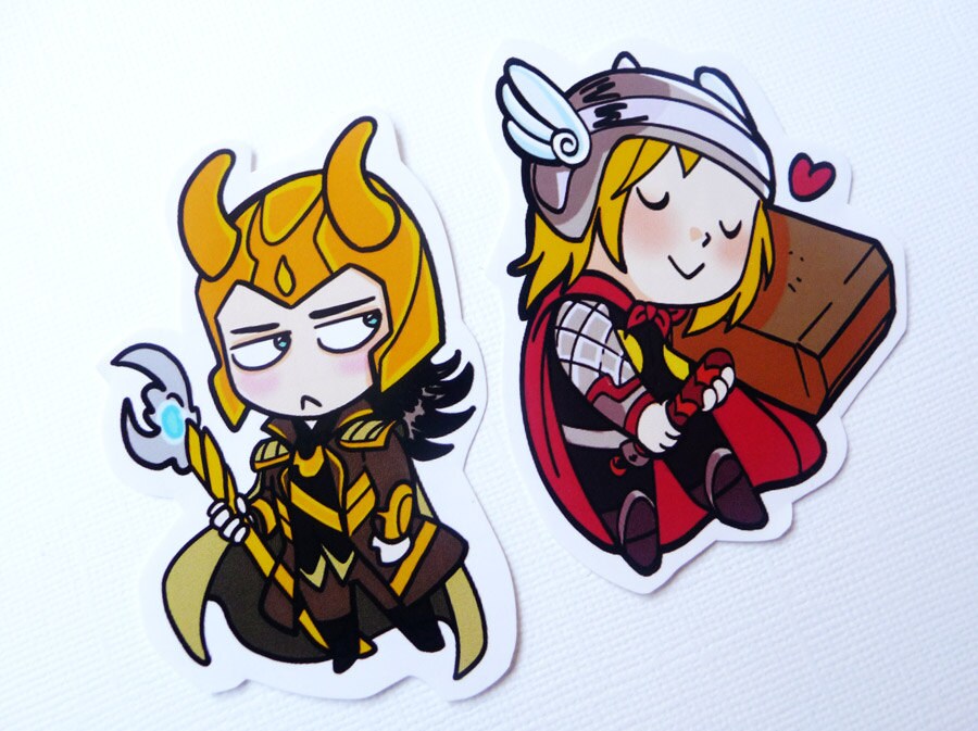 Cute Loki Thor Fanart