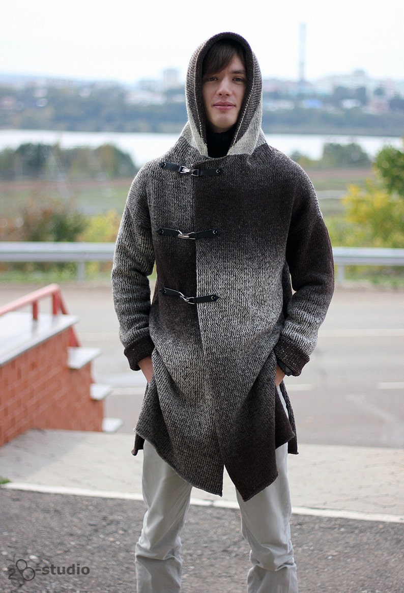 Knitting pattern overcoat for Men Knitting pattern PDF for | Etsy