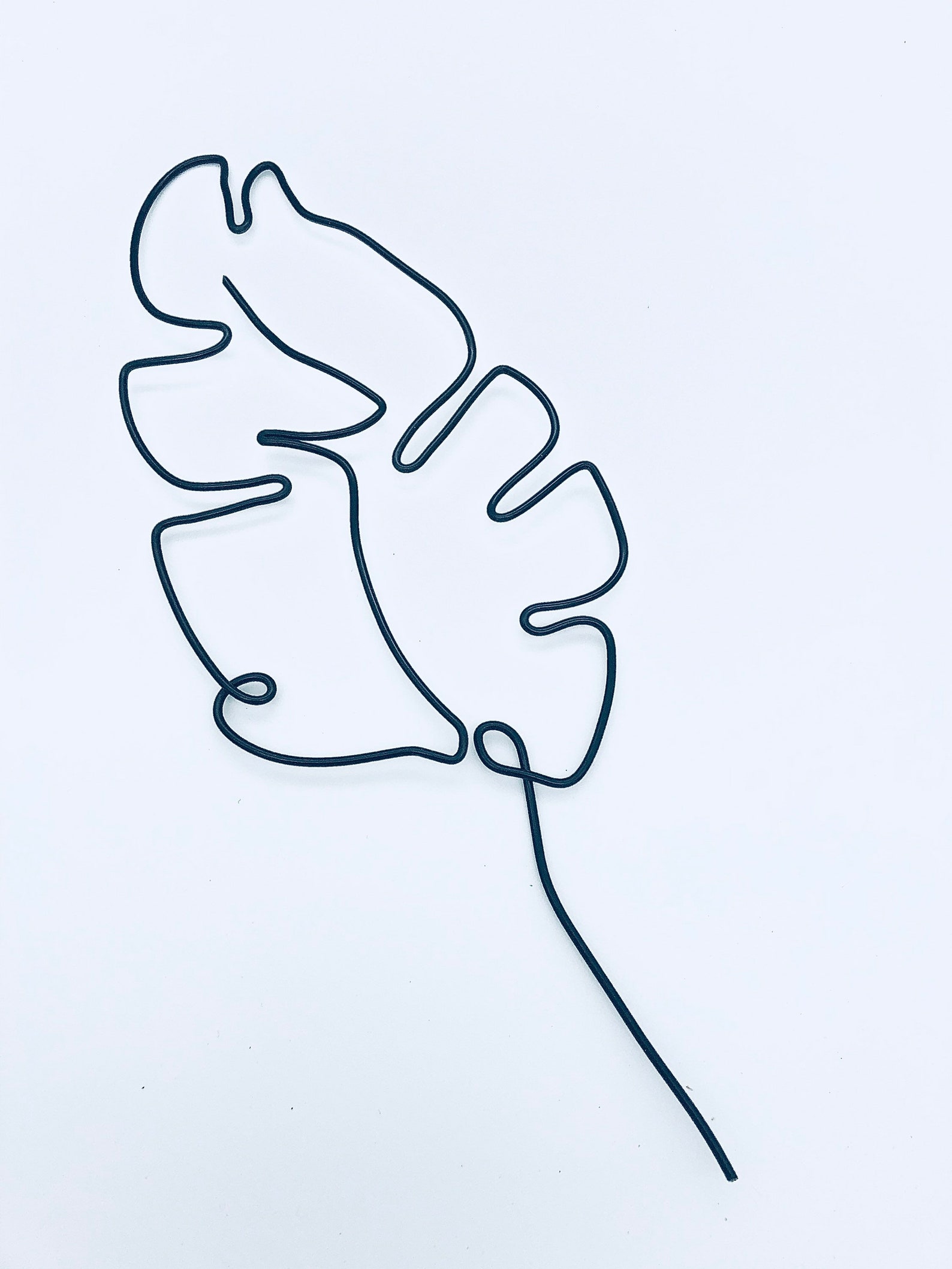 Leaf Wire Wall Art, Wire Art, Leaf Art, Aluminium Wire Wall Art, Leaf ...