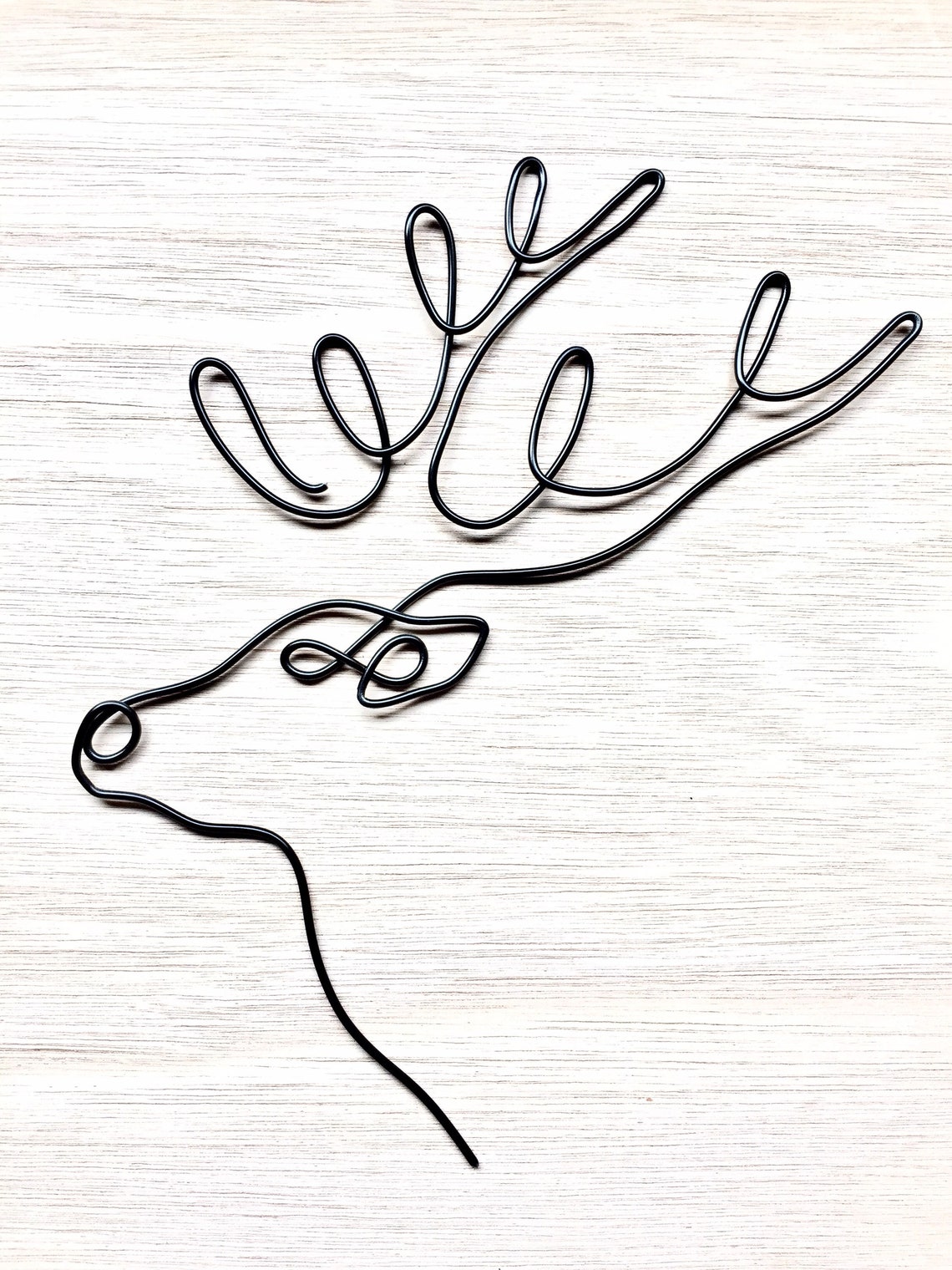 Stags Head Wire Wall Art Wire Stag Aluminium Wall Art - Etsy