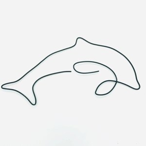 Wire wall art dolphin dolphin gift wire art dolphin art | Etsy