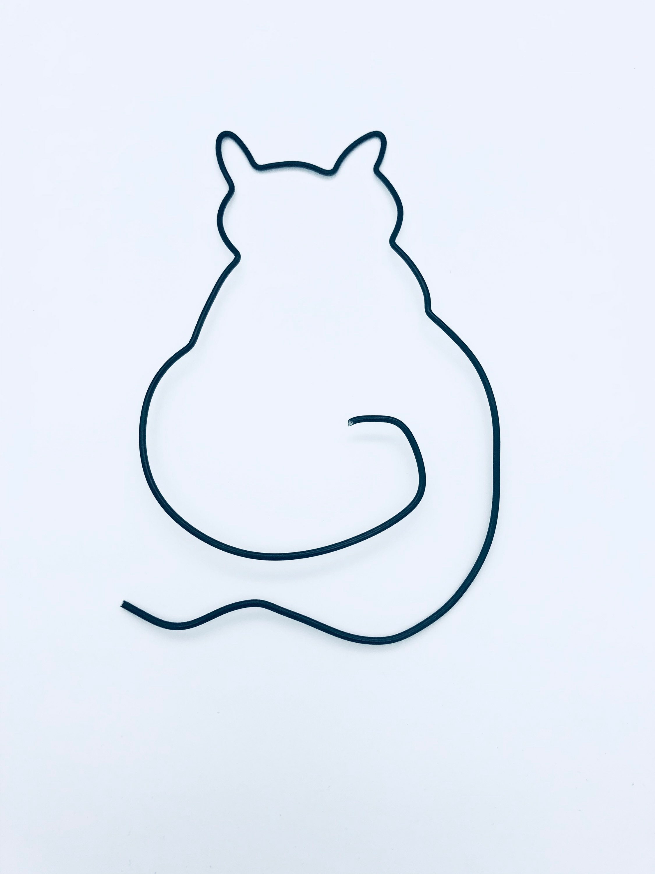 Cat Wire Wall Art, Cat Art, Wire Cat, Cat Lover, Simplistic Wire Art ...
