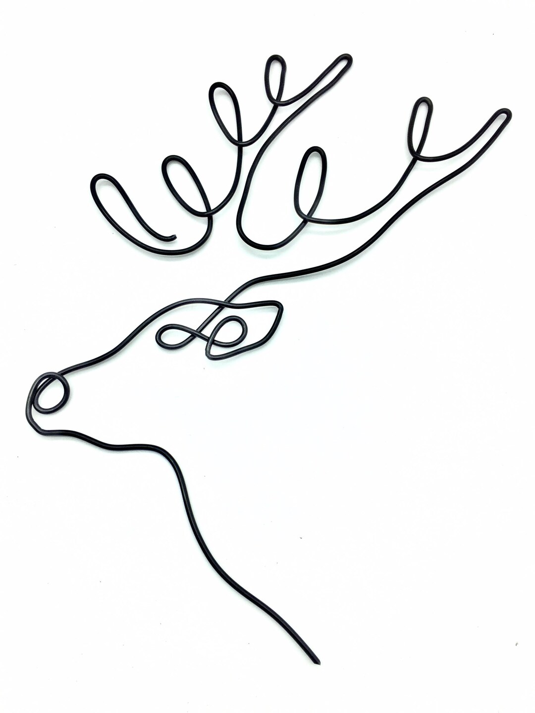 Stags Head, Wire Wall Art, Wire Stag, Aluminium, Wall Art, Deer Wall ...