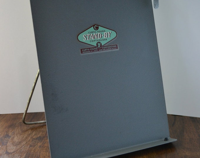 Vintage Metal Copy Holder/typing Stand/clipboard - Etsy