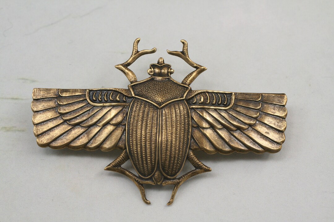 Scarab Brooch- Scarab Jewelry- Egyptian Brooch- Statement Brooch ...