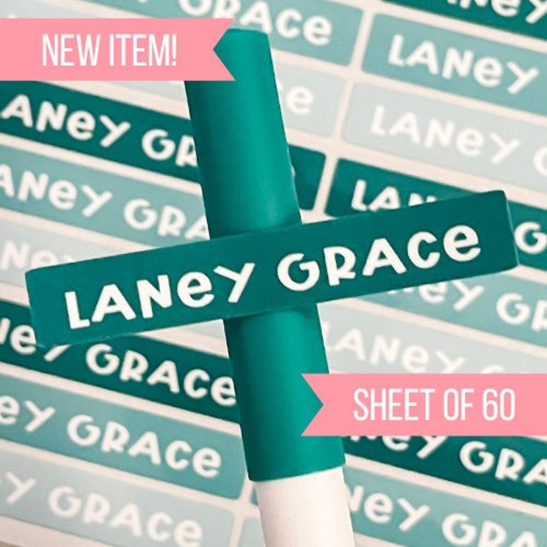 PERSONALIZED NAME Stickers-60 Qty-name Stickers, Personalized Stickers ...