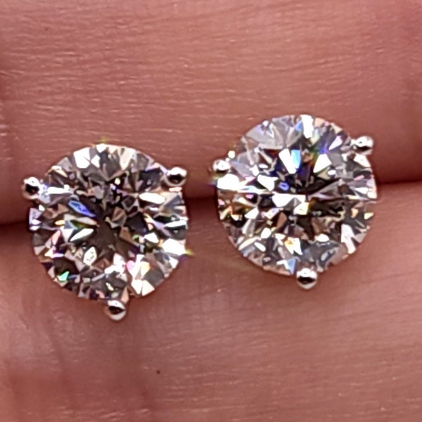 4 Ct Diamond Earrings - Etsy