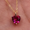 Nature Inspired Floral Wedding Necklace Art Deco 14k Rose Gold Red Ruby ...