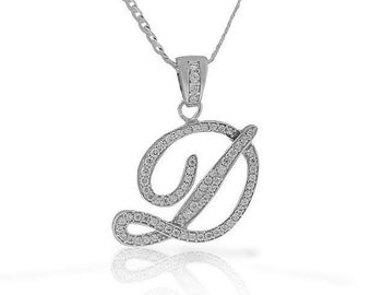 Letter d necklace | Etsy