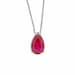 14kt Gold Ruby Teardrop Necklace Ruby Pendant July - Etsy