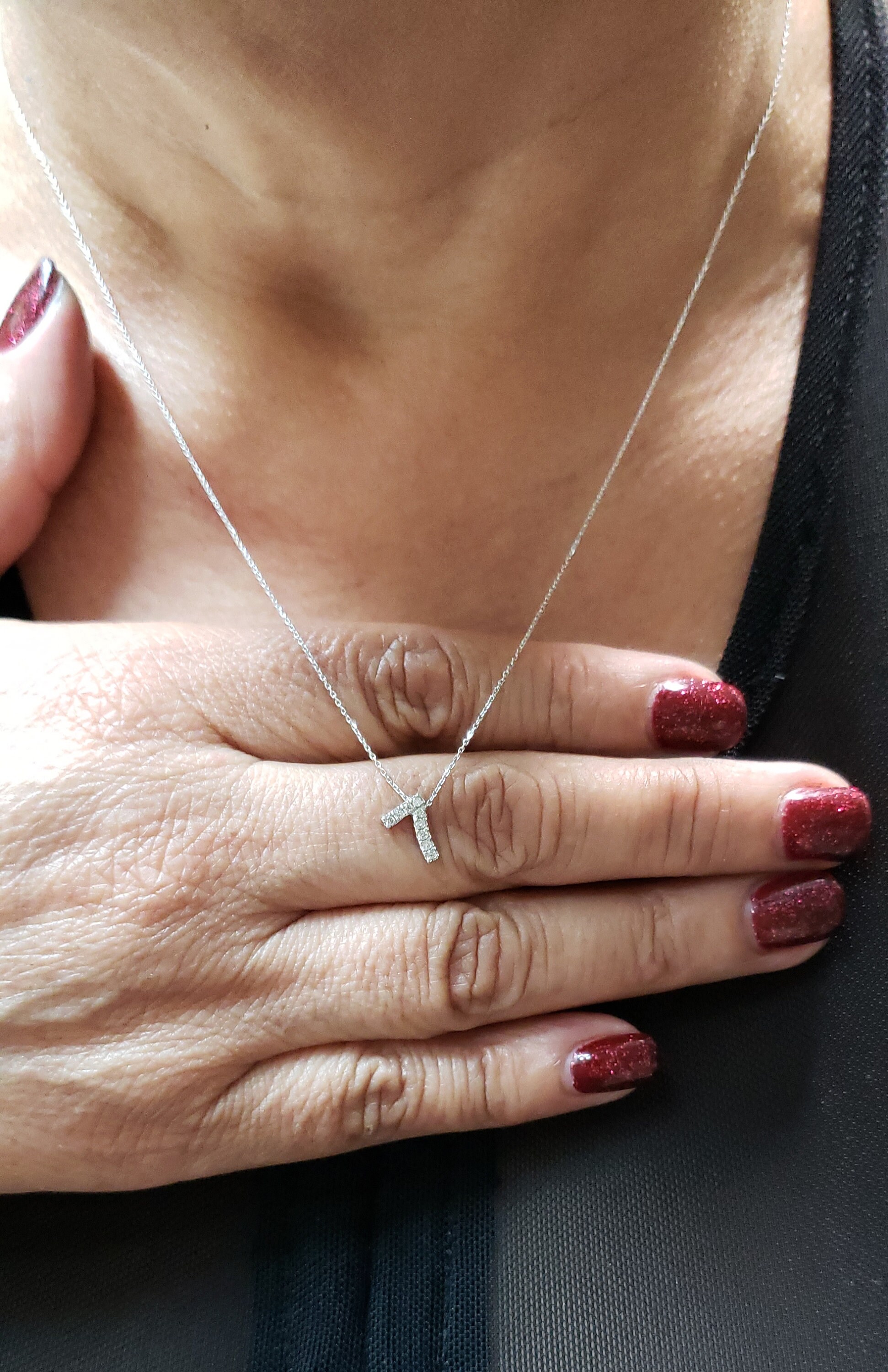 14Kt Gold Diamond Number Necklace Number Pendant Real | Etsy