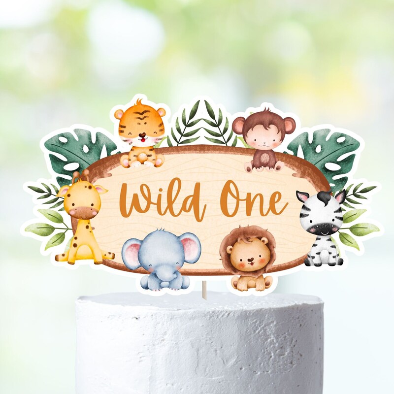 Safari Cake Topper - Etsy