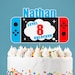 Printable Personalized Gamer Cake Topper, Video Game Birthday, Gamer ...