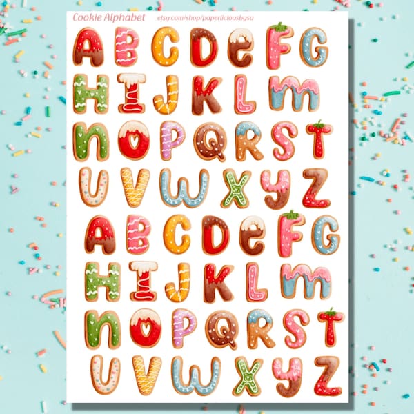 Alphabet Stickers - Etsy