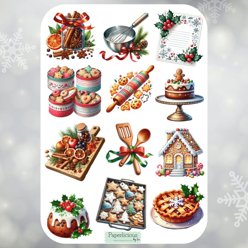 Baker Sticker Christmas - Etsy