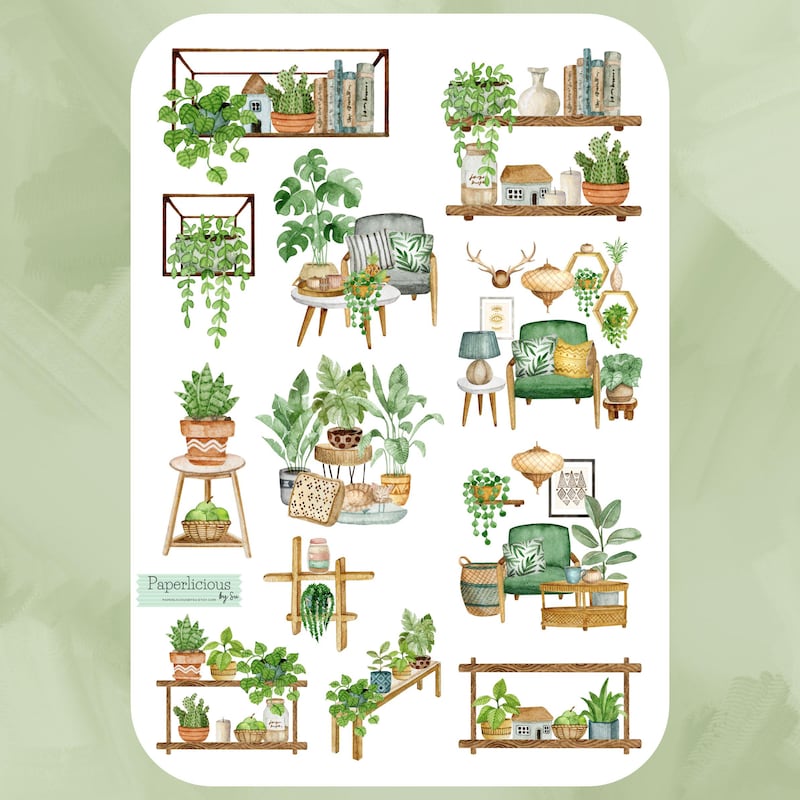 Plant Stickers - Etsy