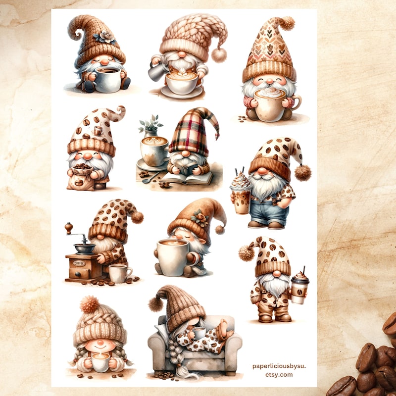 Coffee Gnome Labels - Etsy