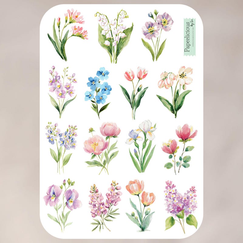 Spring Stickers - Etsy