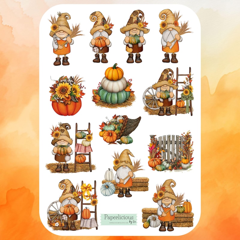 Autumn Stickers - Etsy