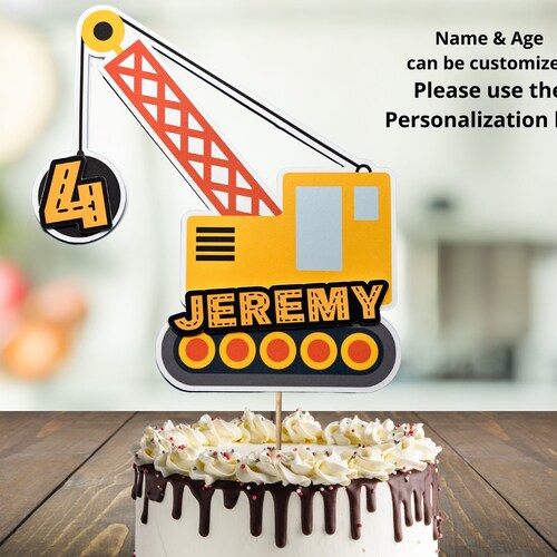 Personalized Truck Cake Topper Truck Birthday Decor Dump - Etsy