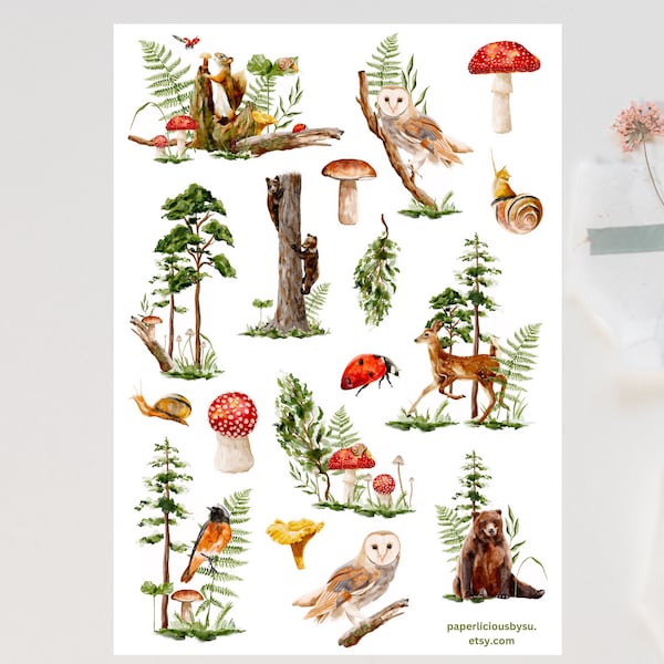 Nature Stickers - Etsy