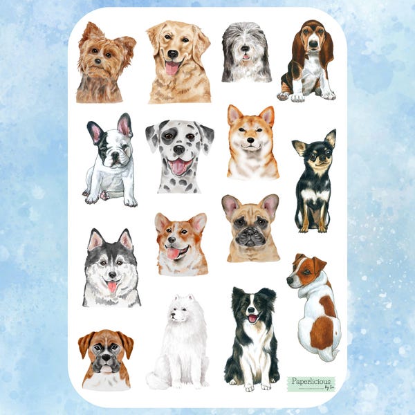 Stickers de perros - Etsy México