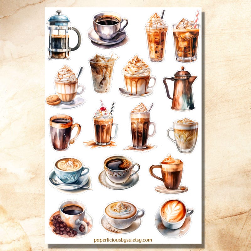 Coffee Planner Stickers - Etsy